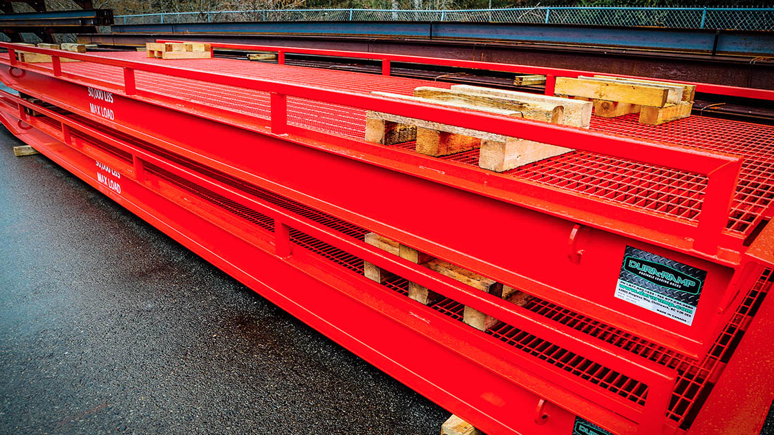 Forklift Ramps - 100% Steel Portable Forklift Loading Ramps